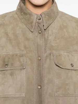 Brunello Cucinelli Leather Shirt - Multicolor
