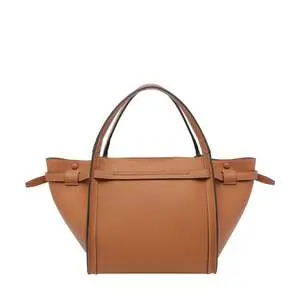 TOD'S Small Leather Handbag With T Timeless Logo - Brown