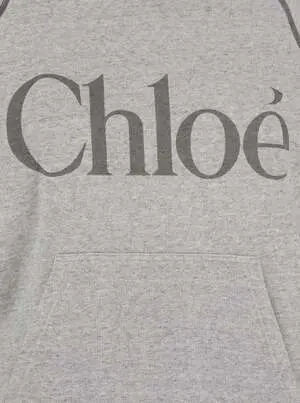 Chloé Cotton Blend Sweatshirt With Logo - Multicolor