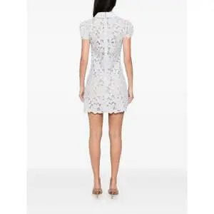 SELF-PORTRAIT Floral Lace Day Dress - Blue