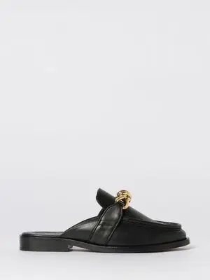 Bottega Veneta Leather Flat Shoes - Black