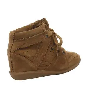 Isabel Marant Étoile Bobby Suede Wedge Sneakers - Brown