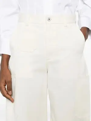 Givenchy Cotton And Wool Cocoon Cropped Cargo Pants - Multicolor