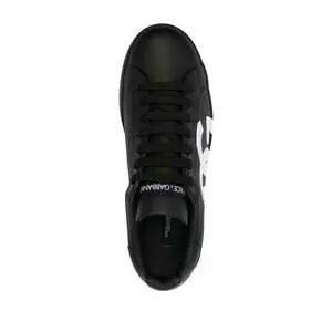 Dolce & Gabbana Low-top Sneakers With Logo Print - Black
