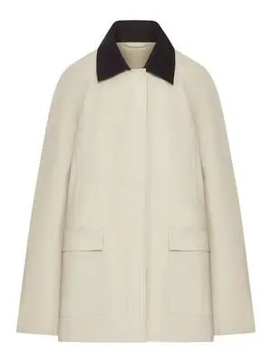 TOTEME Oversized Country Jacket With Corduroy Collar - Multicolor