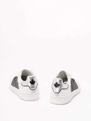 Dsquared2 Leather And Suede Lace-up Sneakers