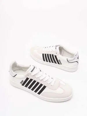 Dsquared2 Leather And Suede Lace-up Sneakers
