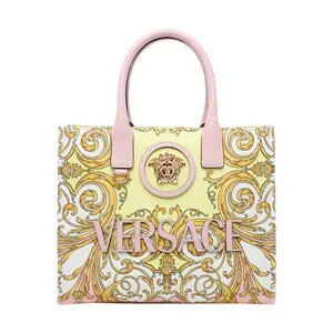 Versace Small La Medusa Printed Shopping Bag - Pink