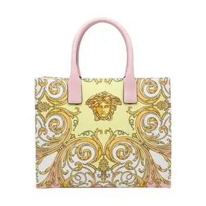 Versace Small La Medusa Printed Shopping Bag - Pink
