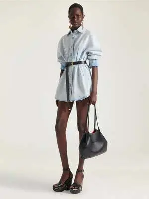 Givenchy Cinched Waist Denim Dress