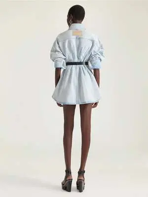 Givenchy Cinched Waist Denim Dress