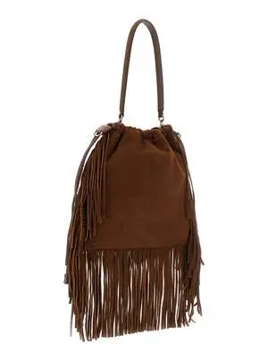 Etro Shoulder Bag With Fringes - Multicolor