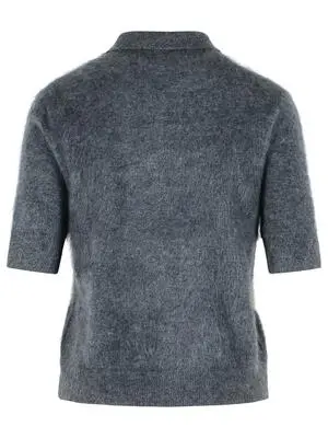 LISA YANG Giovanna Graphite Cashmere Sweater