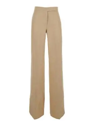 Max Mara MAX MARA Linen Straight Leg Pants Multicolor
