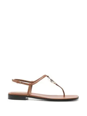 Gucci Gg Marmont Leather Sandals - Multicolor