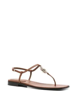 Gucci Gg Marmont Leather Sandals - Multicolor