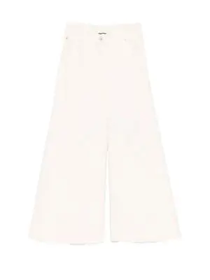 Brunello Cucinelli Wide Leg Cotton Pants - Multicolor