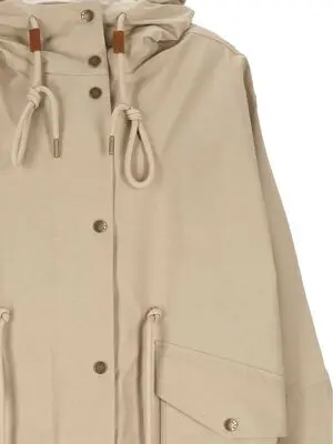 Moncler Brunnera Long Parka Coat - Multicolor