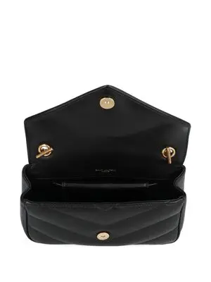 Saint Laurent Loulou Mini Bag In Lambskin - Black