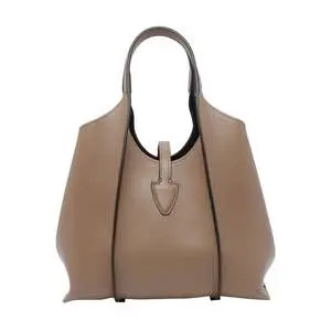 TOD'S Mini Leather T Timeless Shopping Bag - Brown