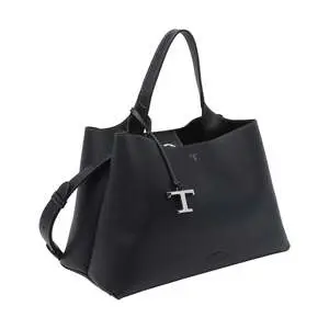 TOD'S Medium Leather Handbag With T Charm