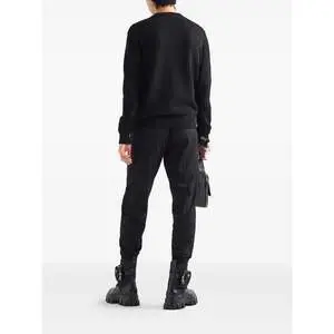 Prada Cashmere Crew Neck Sweater - Black