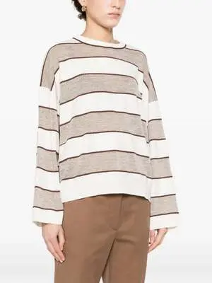 Brunello Cucinelli Striped Wool Pullover - Multicolor