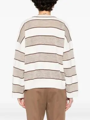 Brunello Cucinelli Striped Wool Pullover - Multicolor