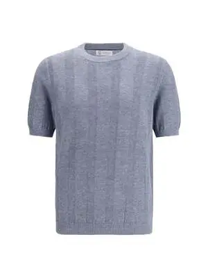 Men's Brunello Cucinelli Blue Tops