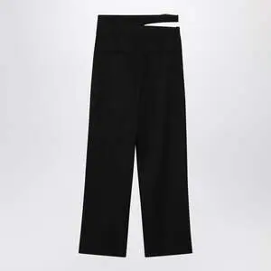 Chloé Trousers With Double Belt And Gold Buckles