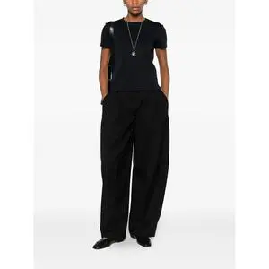 Max Mara Navy Cotton T-shirt - Blue