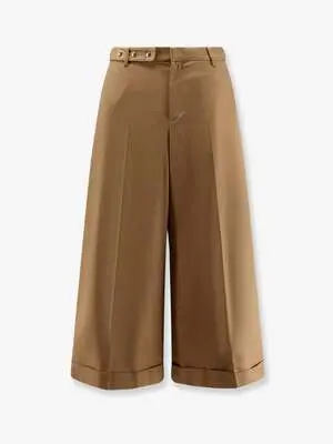 Celine Wide Leg Cotton Trousers - Multicolor