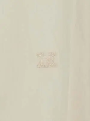 Max Mara Linen Long-sleeved Shirt With Classic Collar