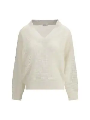 Brunello Cucinelli BRUNELLO CUCINELLI Cashmere Net Sweater Multicolor
