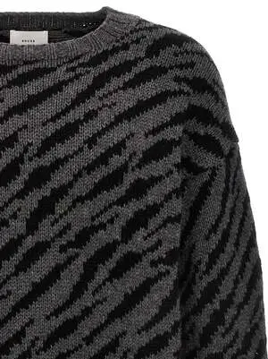 Rhude Zebra Jacquard Crewneck Sweater