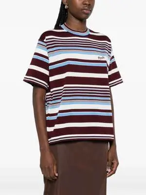 Prada Striped Cotton Round Neck Sweater