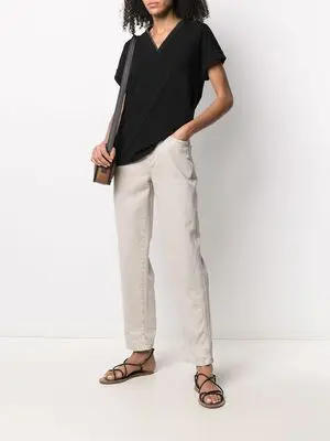 Brunello Cucinelli Cotton V-neck T-shirt - Multicolor