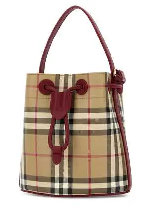 Burberry Mini Check Bucket Bag