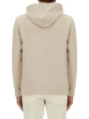 BOSS Sweatshirt With Logo Detail - Cream