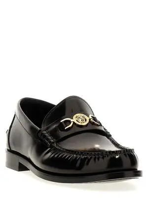 Versace Medusa '95 Leather Loafers - Black