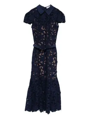 SELF-PORTRAIT Lace Midi Dress - Multicolor