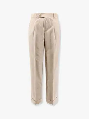 BOSS Pleated Corduroy Trousers - Multicolor