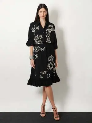 Dries Van Noten Rhinestone Embellished Oversize Shirt