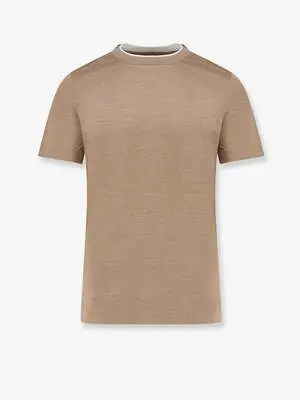 BOSS Cotton And Silk T-shirt - Multicolor