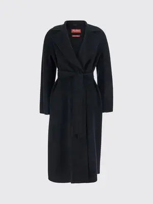 Max Mara Double-breasted Camel Wool Coat - Black