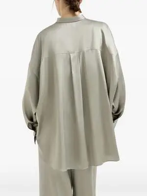 Brunello Cucinelli Silk Band Collar Shirt