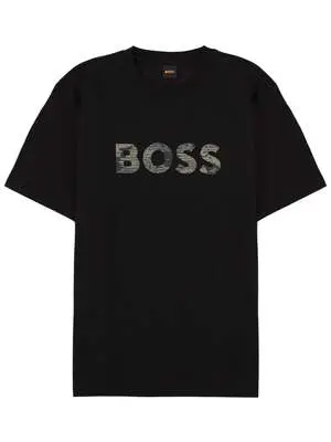 BOSS T-shirt With Logo - Black