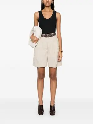 Brunello Cucinelli Cotton Ribbed Tank Top - Multicolor