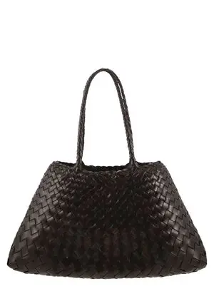 Dragon Diffusion Santa Croce Woven Leather Tote - Brown