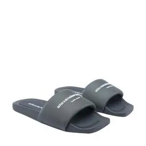 Alexander Wang Logo Slide Sandals